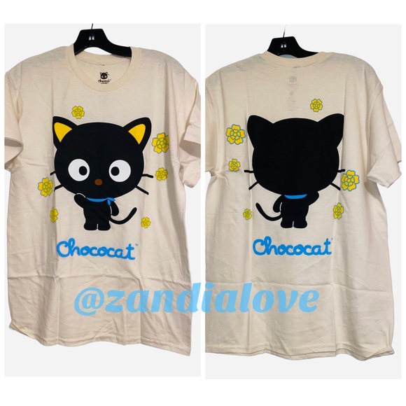 Sanrio | Tops | Sale New Sanrio Chococat Floral 2 Sided Shirt Sz Xl ...